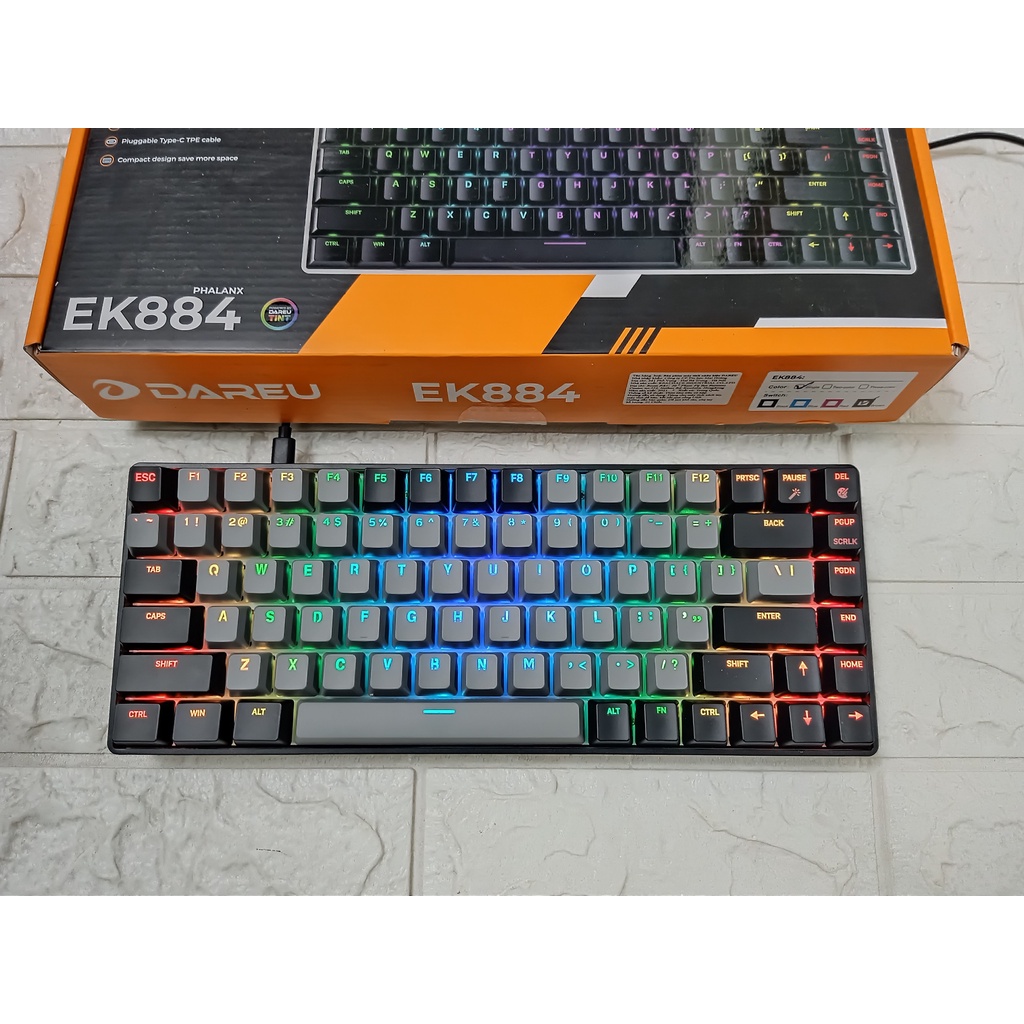 Phím cơ Dareu EK884 RGB, Dareu EK880 RGB new chính hãng BH 2 năm ...
