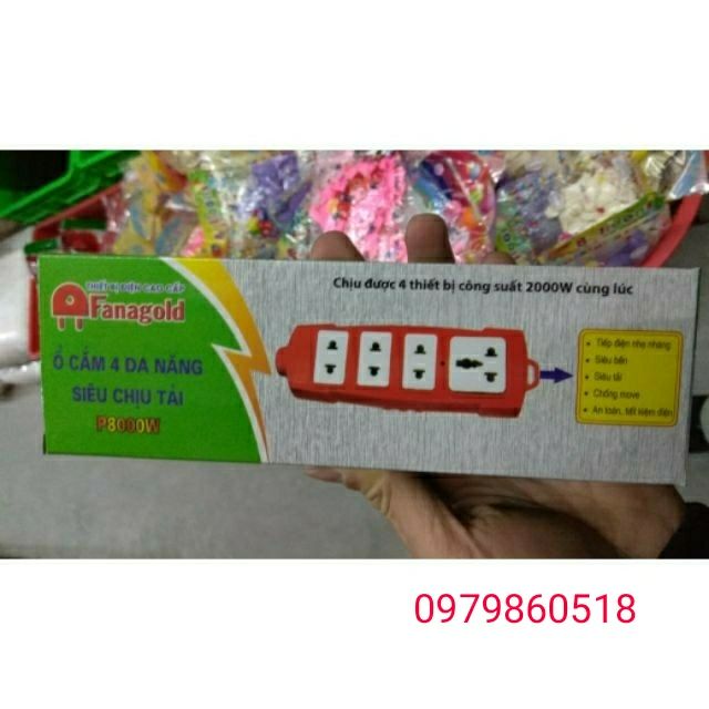 Ổ cắm 4 đa năng siêu chịu tải Fanagold | Shopee Việt Nam