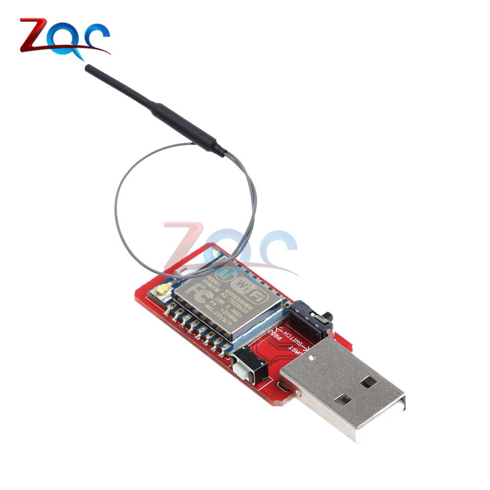 Esp8266 ESP-07 Mô-đun không dây Wi-Fi USB sang TTL CH340G Bảng mở rộng 2.4Ghz 3dBi IPEX Ăng-ten ...