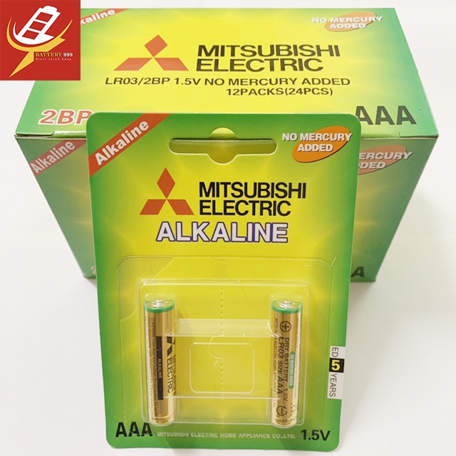 Pin AAA Mitsubishi Electric Alkaline Chính Hãng Vỉ 2 Viên | Shopee Việt Nam