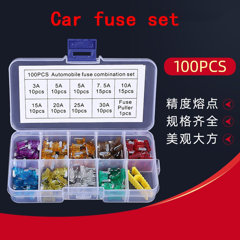 Bộ 100 lưỡi cầu chì vi mô có kẹp cho ô tô, xe tải, 3A 5A 7.5A 10A 15A 20A 25A 30A AMP. | Shopee ...