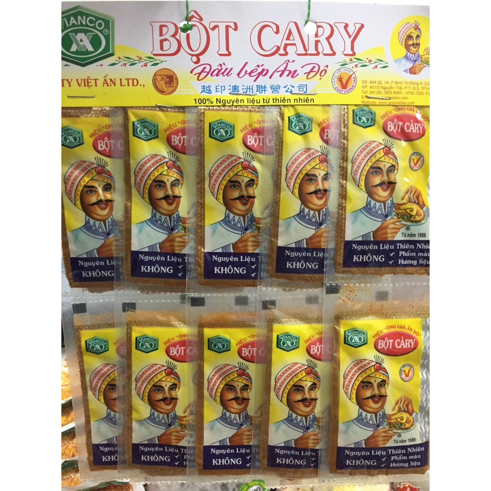 Bột Cari Ấn Độ gói 3.5g- bột cary - gia vị nấu bò kho, cary... | Shopee ...