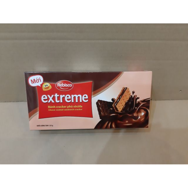 Bánh Cracker Extreme phủ socola l Hộp 225g (15 cái x 15g) | Shopee Việt Nam