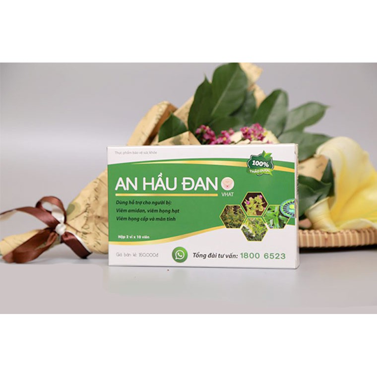 Giảm viêm họng, amindan không kháng sinh - An Hầu Đan | Shopee Việt Nam