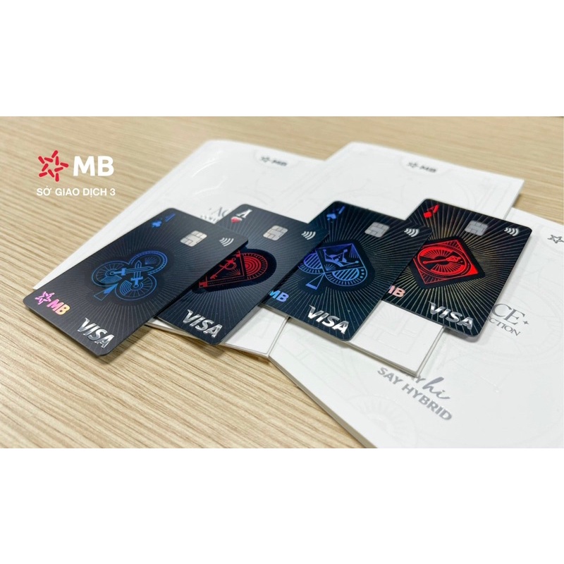 [ MB Card Visa ] Thẻ Visa ACE MBBANK bộ tứ quý Át | Shopee Việt Nam