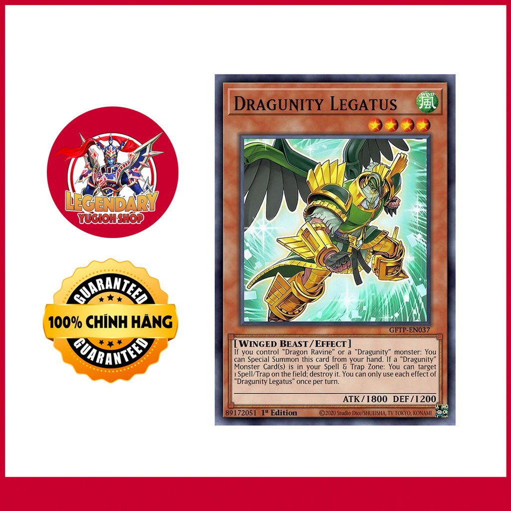 [Thẻ Bài Yugioh Chính Hãng] Dragunity Legatus | Shopee Việt Nam