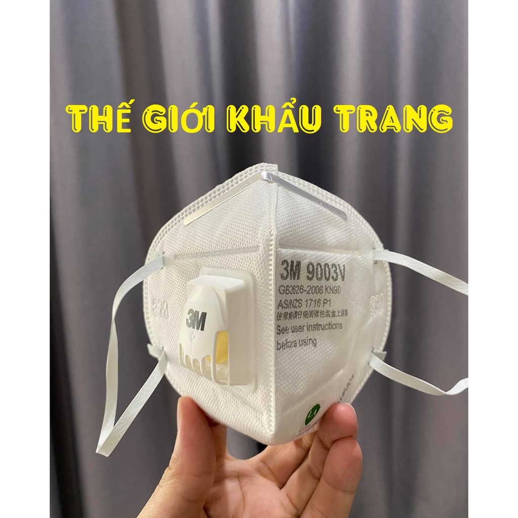 Khẩu trang 3M 9003v cho trẻ em, có van thở, chống bụi mịn PM2.5, hàng chính hãng | Shopee Việt Nam