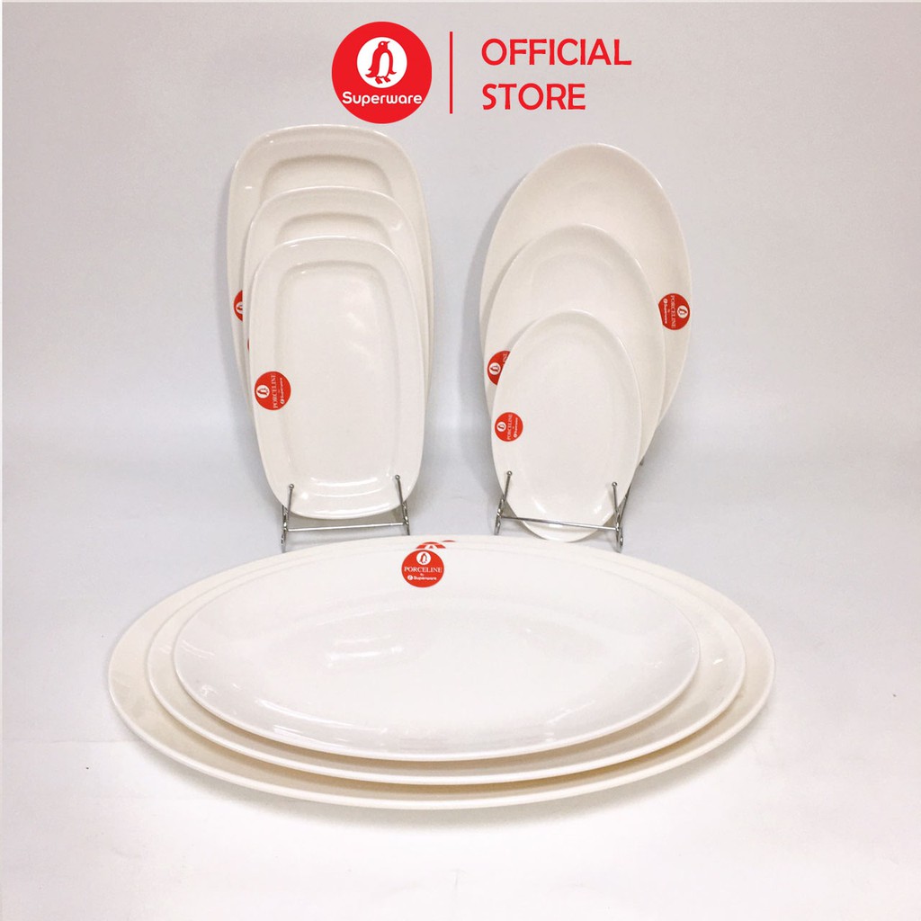 Bộ Đĩa Nhiều Kiểu Dáng SUPERWARE Nhựa Phíp 100% Melamine - Porceline | Shopee Việt Nam