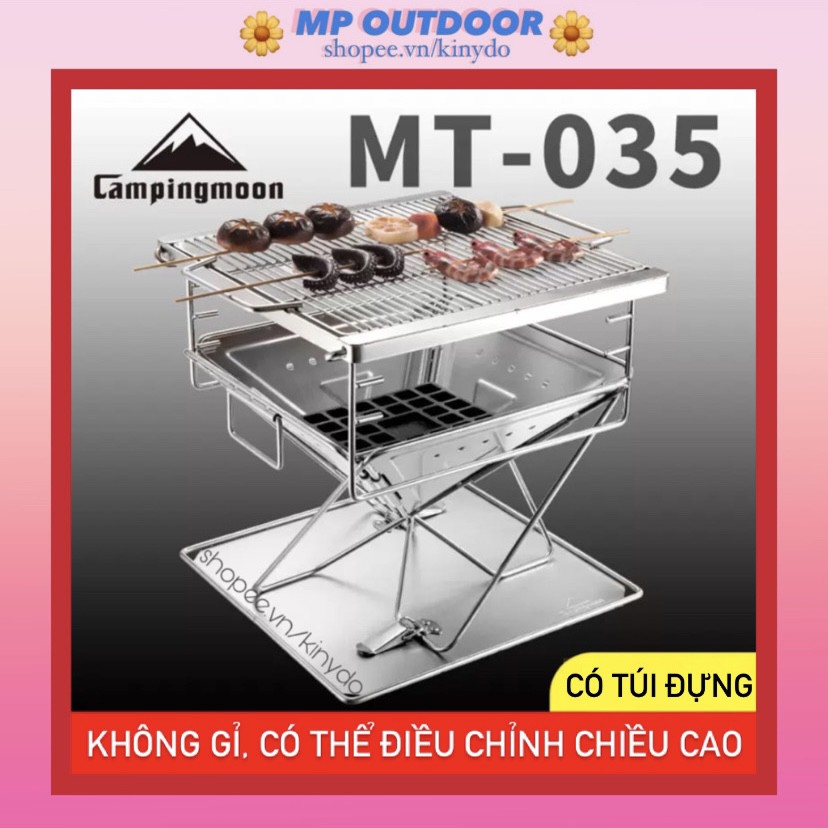 BẾP NƯỚNG CỦI THAN DÙNG CHO 3-5 NGƯỜI DÃ NGOẠI BBQ CẮM TRẠI DU LỊCH MT-035 CAMPINGMOON | Shopee ...