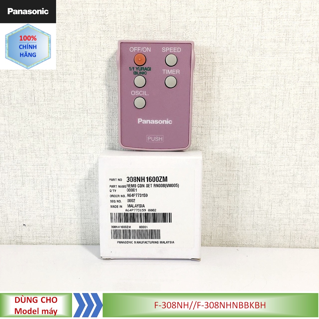 Phụ kiện [Remote chính hãng] Điều khiển quạt Panasonic model F-308NH ...