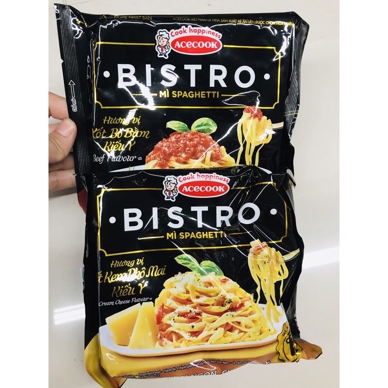 Mì Spaghetti Bistro Vị Xốt Bò bằm | Xốt Kem Phô Mai Gói 95G | Shopee ...