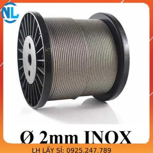 Dây cáp INOX 304 phi 2mm cáp thép giá sỉ | Shopee Việt Nam