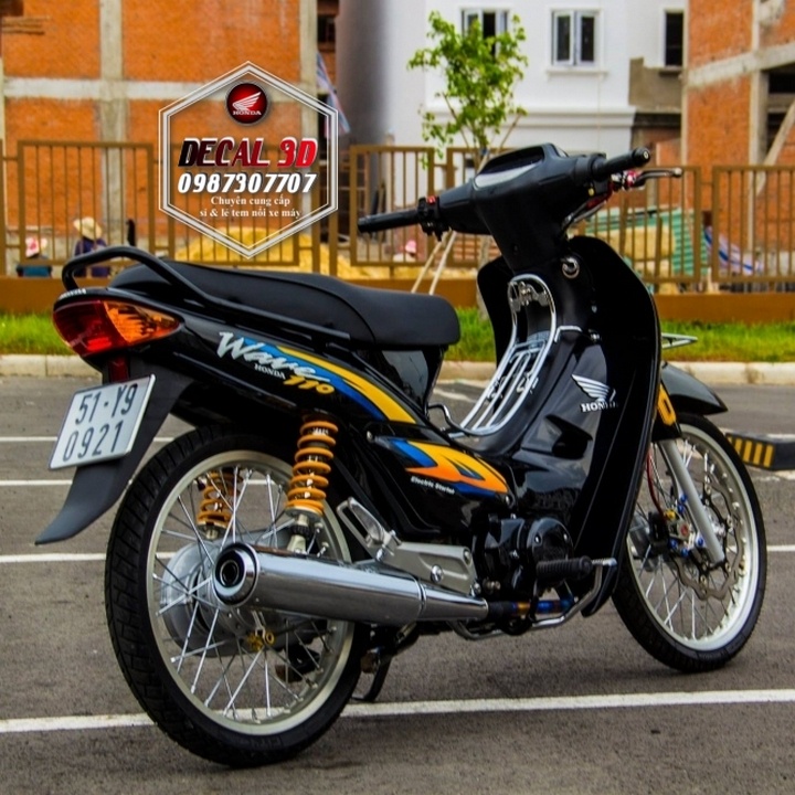 TEM WAVE THÁI 110 CHO XE ĐEN HÀNG ZIN 3 LỚP KHÔNG PHAI MÀU | Shopee ...