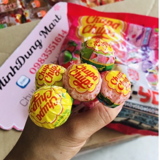 5 que kẹo mút chupachups mix vị | Shopee Việt Nam