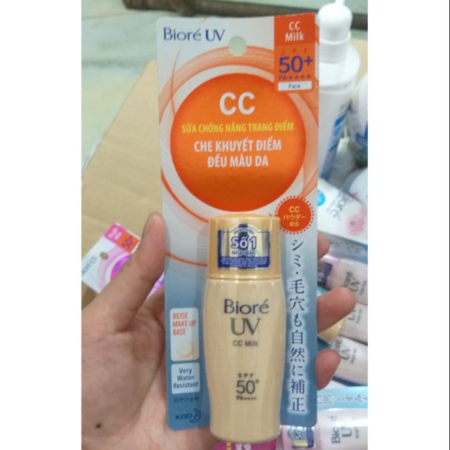 Sữa Chống Nắng trang điểm Biore UV Color CC Milk SPF50+/PA+++ | Shopee ...