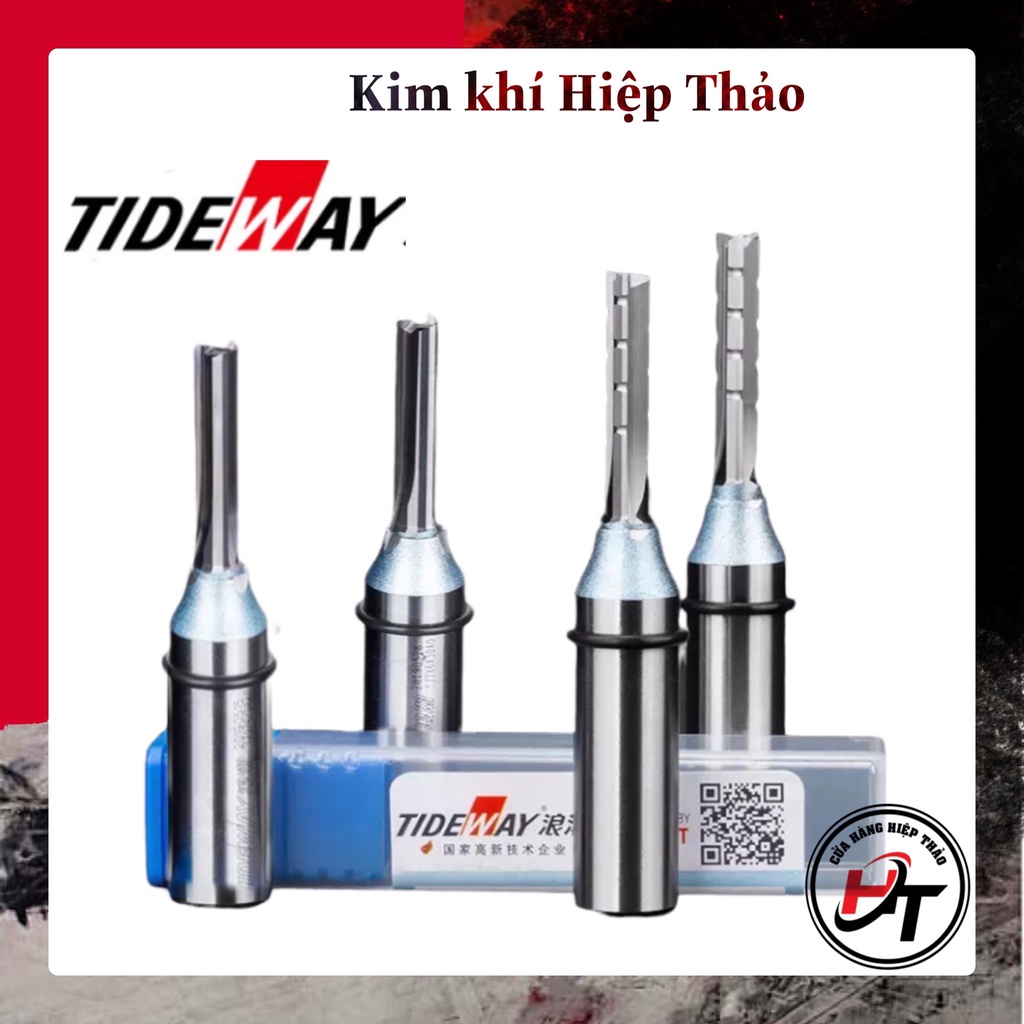 Mũi phay CNC cắt gỗ dao phay 3 cánh , 2 me thẳng và Xoắn TCT Tideway 3,4,5,6,8mm MCCNC-TW ...
