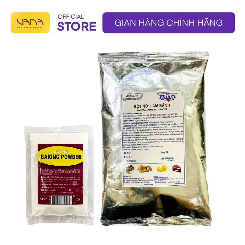 BỘT NỞ (BỘT NỔI) BAKING POWDER MAURI 20G | Shopee Việt Nam