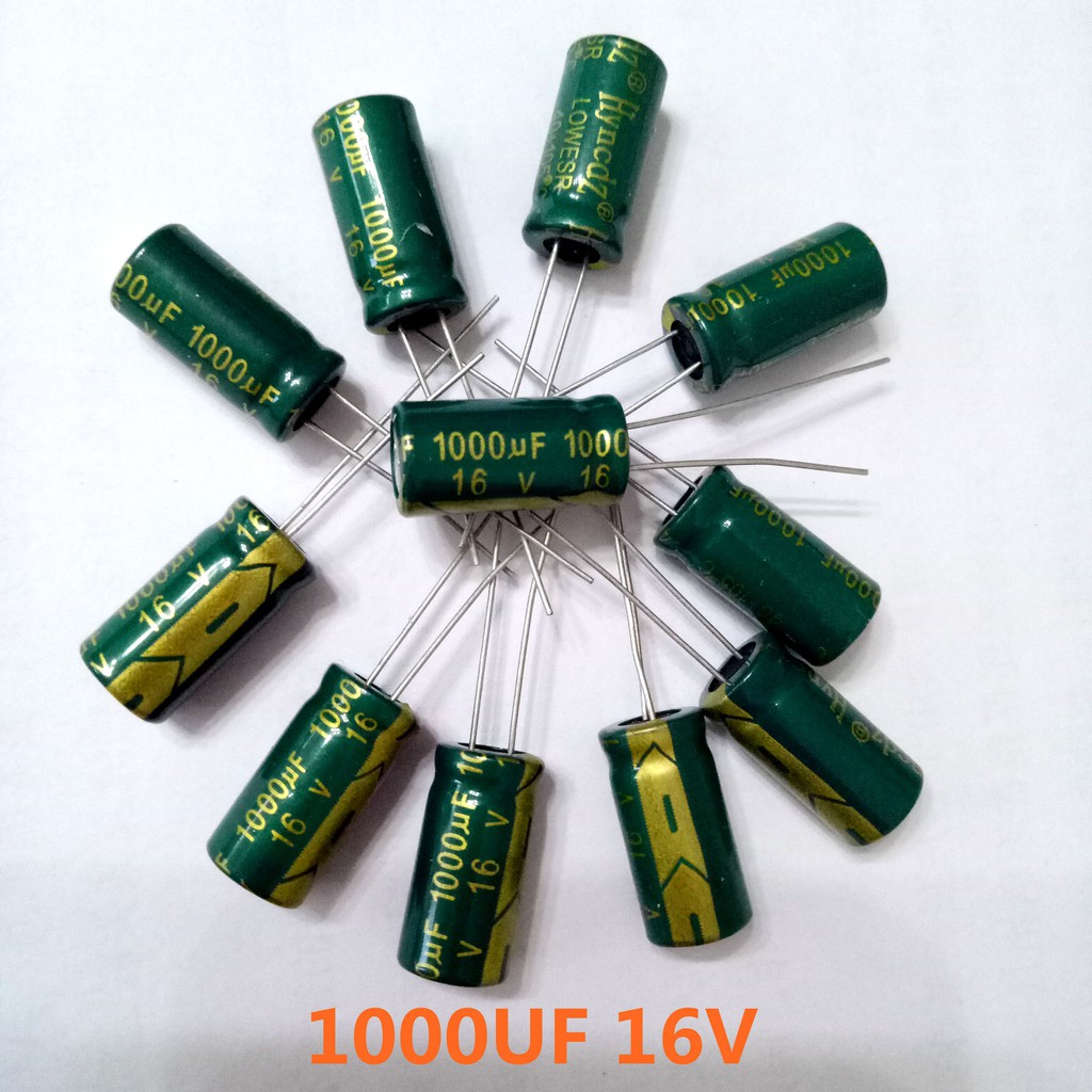 20 Chiếc Nhôm Radial Điện Phân Tụ 1000uF 16V Kích Thước 8 x 16 mm Đen | Shopee Việt Nam