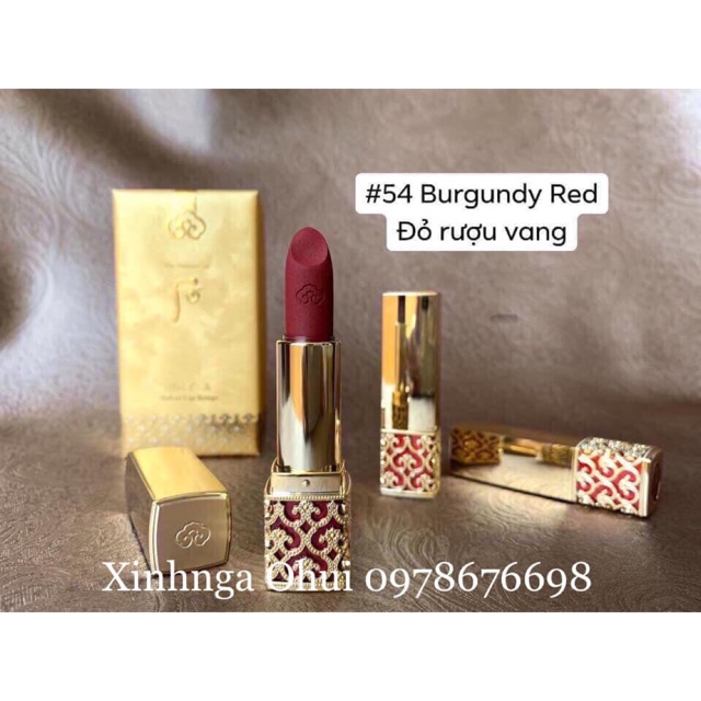 Sơn lì Whoo Mi Velvet Lip Rouge Fullsize | Shopee Việt Nam