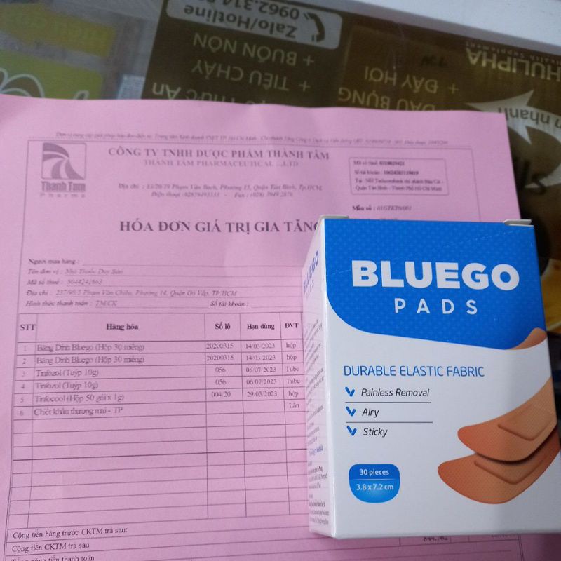 BĂNG CÁ NHÂN BẢN LỚN BLUGO PADS HỘP 30 MIẾNG | Shopee Việt Nam