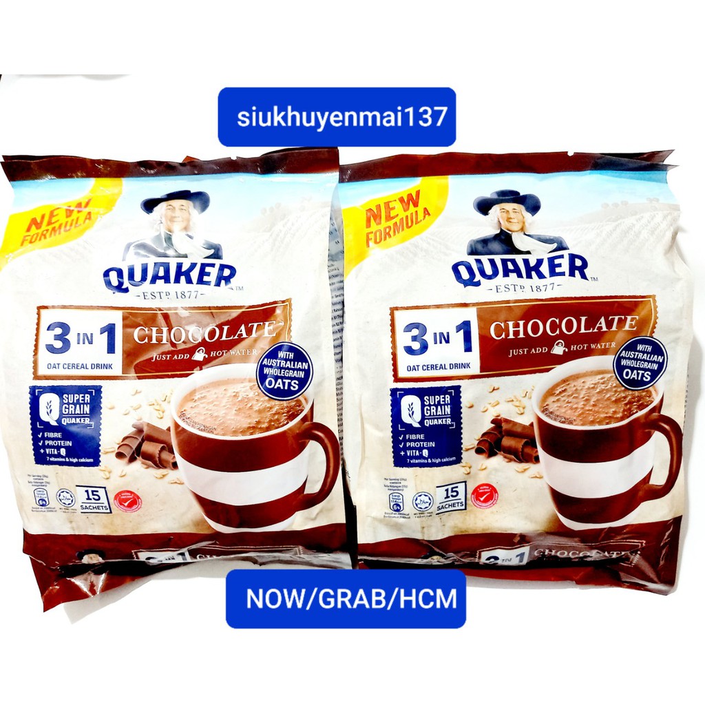 thức uống ngũ cốc yến mạch quaker 3in1, 336_ 420g (3 vị).5/2024 | Shopee Việt Nam