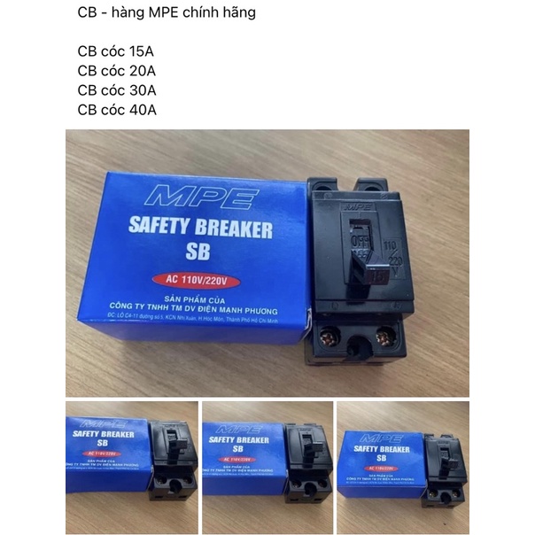 CB CÓC 15A/20A/30A/40A hàng MPE chính hãng | Shopee Việt Nam