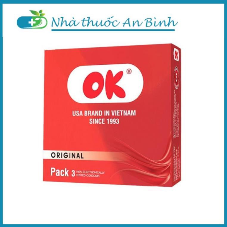 Bao cao su Ok đỏ Deluxe ( 1 hộp/3 cái ) | Shopee Việt Nam
