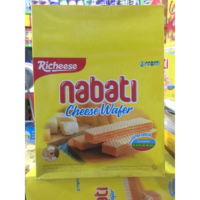 BÁNH XỐP PHÔ MAI NABATI HỘP 340g(20gói x 17g) | Shopee Việt Nam