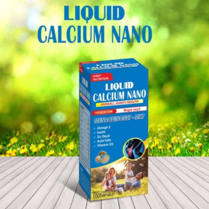 Viên uống CALCIUM NANO LIQUID bổ sung canxi, vitamin và các khoáng chất ...