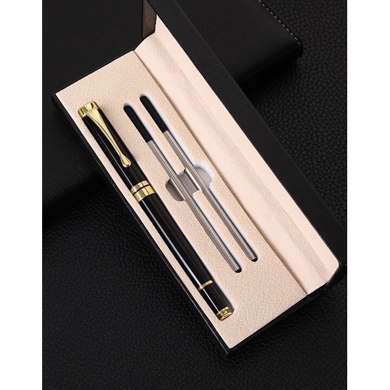 Bút ký tên cao cấp kèm 2 ruột bút và hộp đựng xịn xò - khắc tên làm quà ...