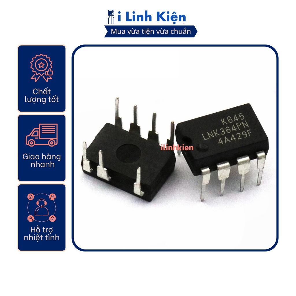 Ic nguồn LNK364PN LNK364 DIP-7 chính hãng POWER Integrations | Shopee ...
