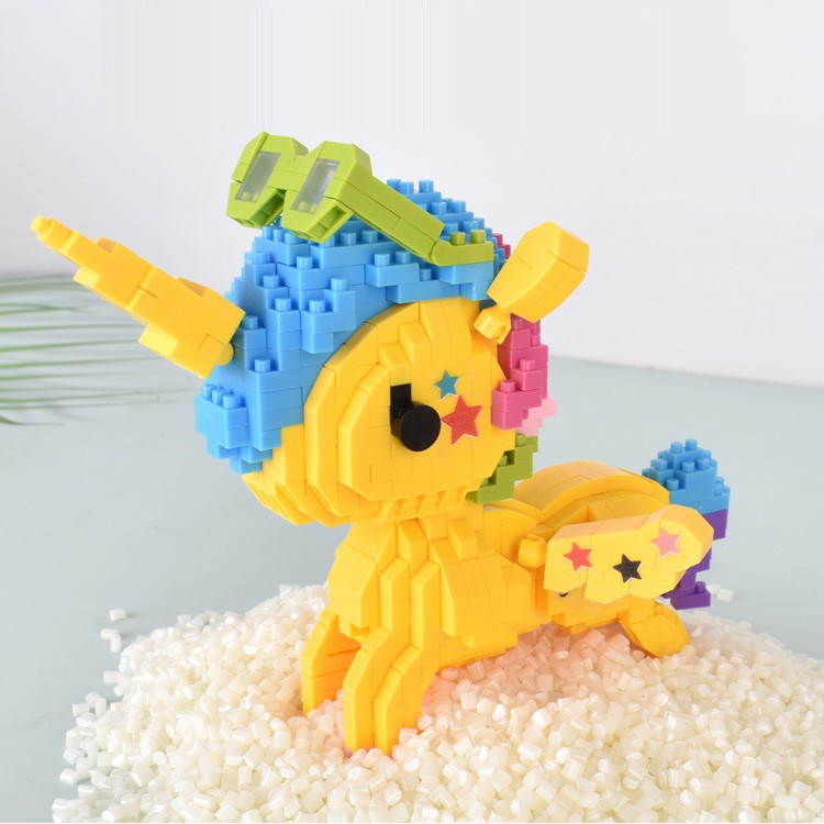 Đồ chơi Lắp ráp Unicorn - Mô hình Ngựa Unicorn Nanoblock Balody Cao Cấp ...