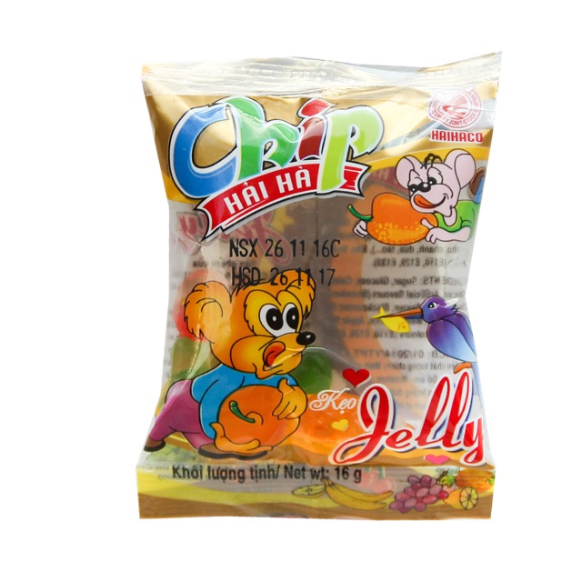 DÂY 10 GÓI KẸO JELLY CHIP HẢI HÀ 16G | Shopee Việt Nam