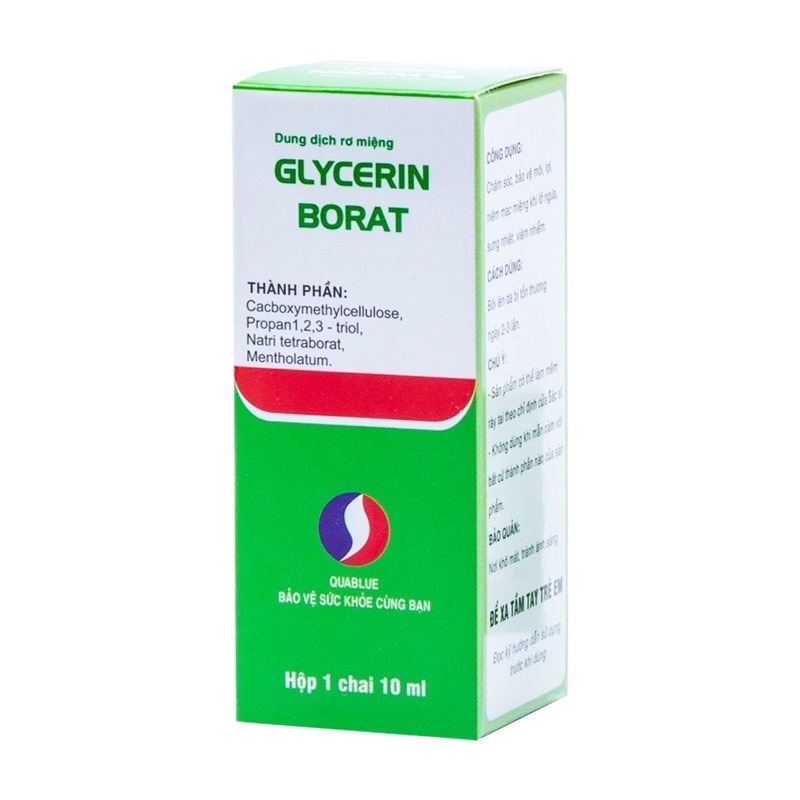 GLYCERIN BORAT 10ML. BẢO VỆ MÔI,LỢI, NIÊM MẠC LỢI KHI LỞ NGỨA - Dung ...