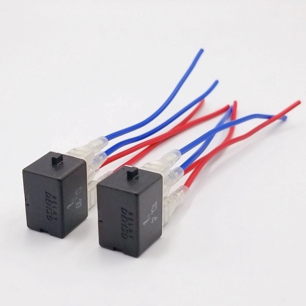 Relay 12V40A 4 Chân DENSO TN156700-4300 Kèm Dây Có Sẵn Đầu Cos Rơ le ...