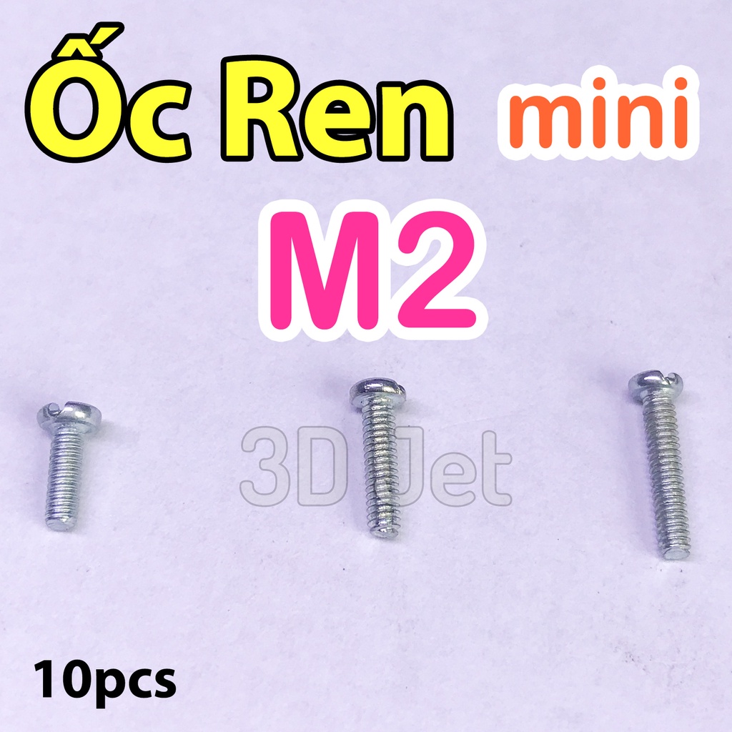 100 Ốc M2 đầu 4 cạnh, ốc ren , ốc mini, ốc bake, oc m2, vit m3. ốc ren ...