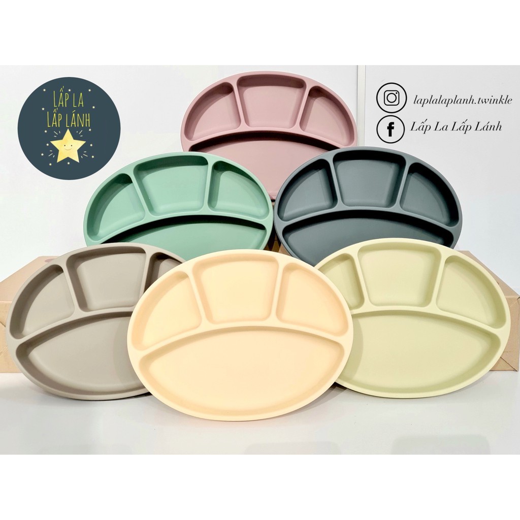 Khay ăn Modui/Bluemama Silicone, made in Korea, dày dặn, chịu nhiệt tốt ...