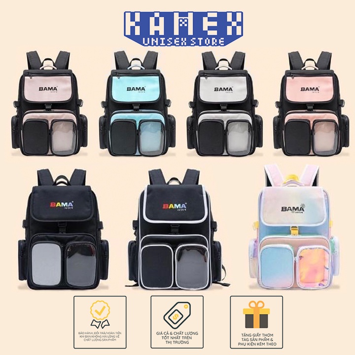 Balo Thời Trang Bama Basic Backpack Unisex (Tặng kèm giấy thơm ...