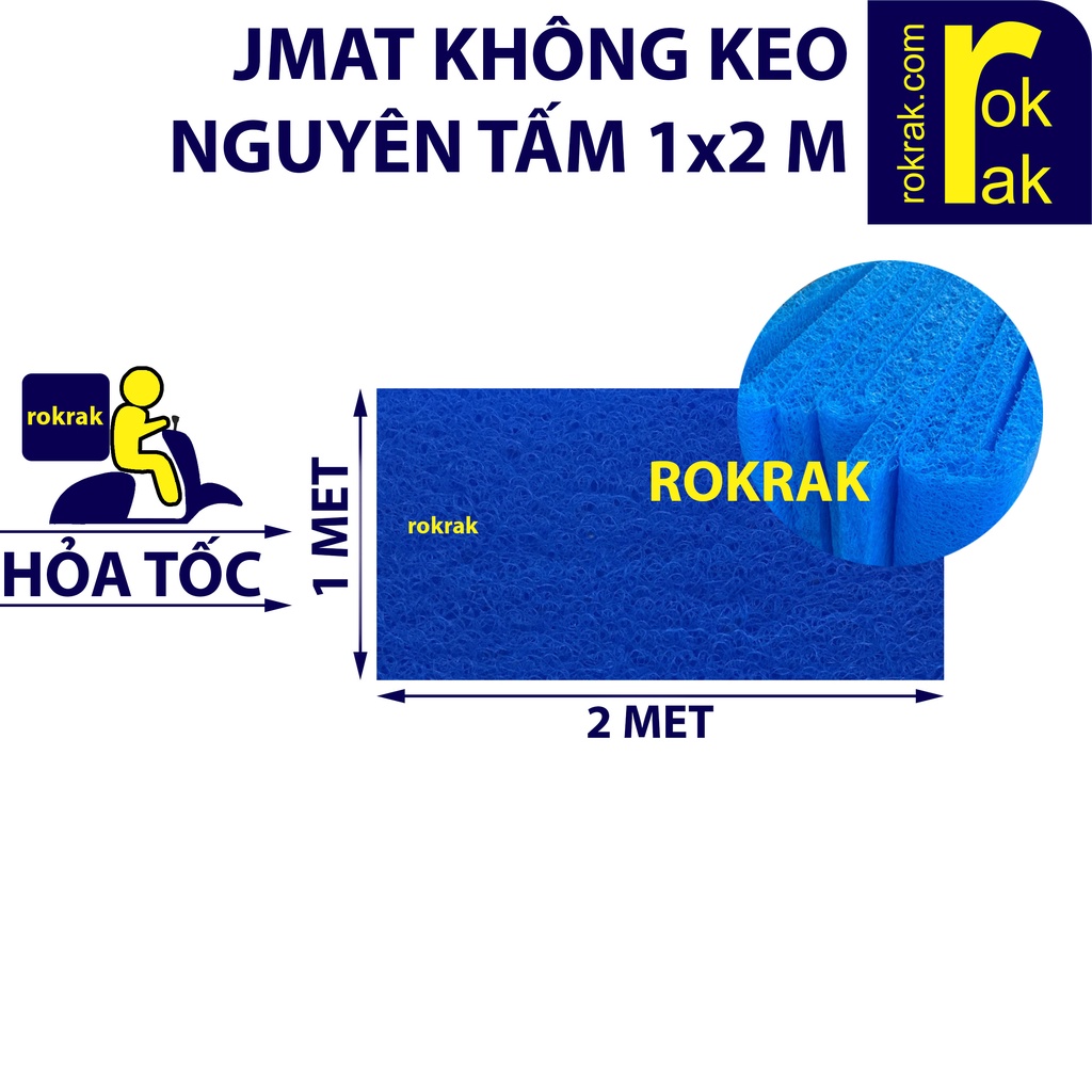 Jmat không keo loại 100x200cm NGUYÊN TẤM ROKRAK lọc hồ Koi | Shopee ...
