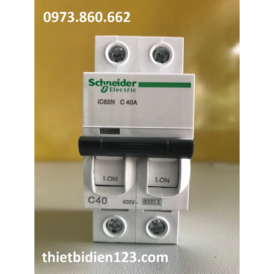 Aptomat schneider 2P 16A, 25A, 32A, 40A, 63A MCB IC65N | Shopee Việt Nam