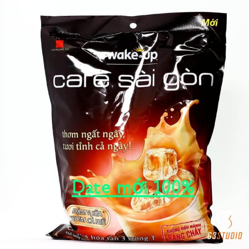 Wake up Cafe Sài Gòn Sữa Đá Thơm Ngon ( 24 gói x 19g) DATE MỚI | Shopee ...