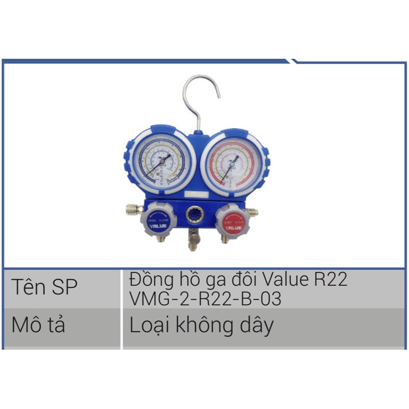 Đồng Hồ Gas Đôi VALUE Model: VMG-2-R22-B-03 (Không Dây) | Shopee Việt Nam