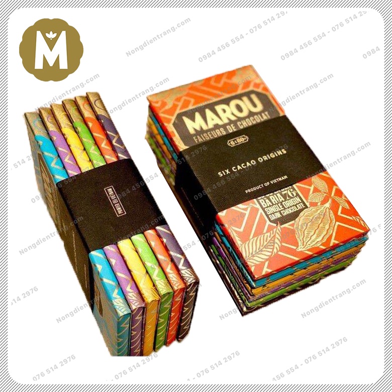 Marou Chocolate 24g/80g - Bộ 6 vị Socola Marou Bà Rịa, Bến Tre, Đồng ...