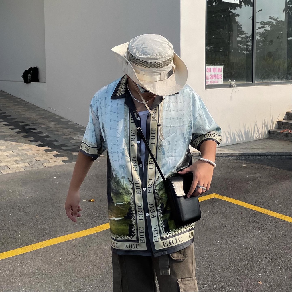 [ERIC] Mountain Curban Shirt - Sơ Mi Lụa ERIC form rộng Oversize ...