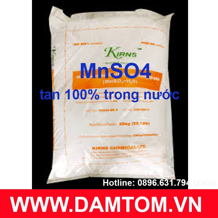 Gói 1kg - Phân vi lượng Mangan sunfate, Manganese sulphate, MnSO4.H2O ...
