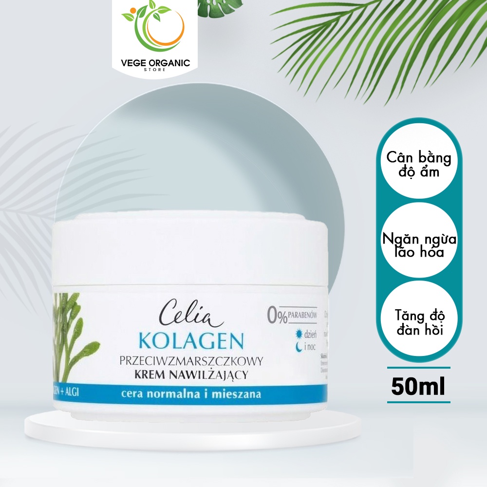 Kem dưỡng ẩm Celia Collagen Moisturizing Face Cream làm căng da chống ...