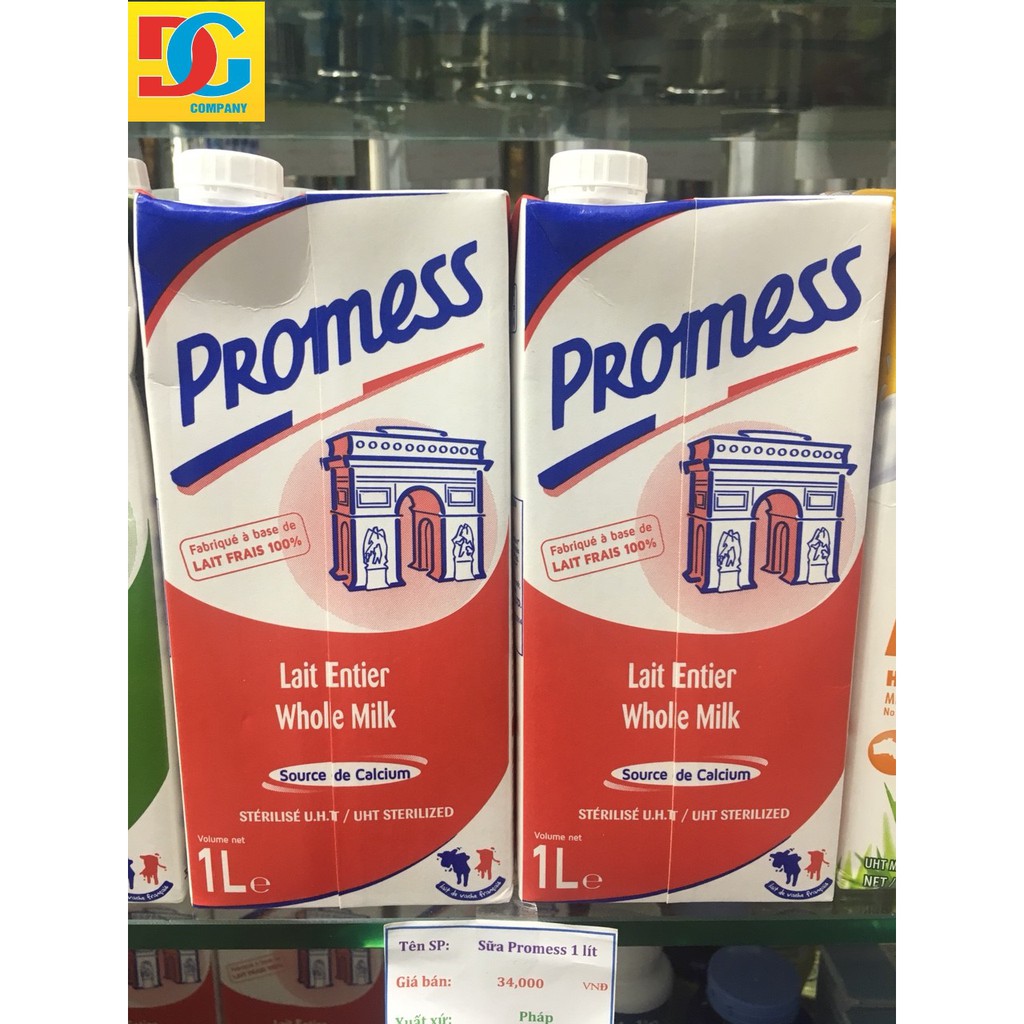 Sữa Promess Nguyên Kem 1 Lít -Hộp Pháp | Shopee Việt Nam
