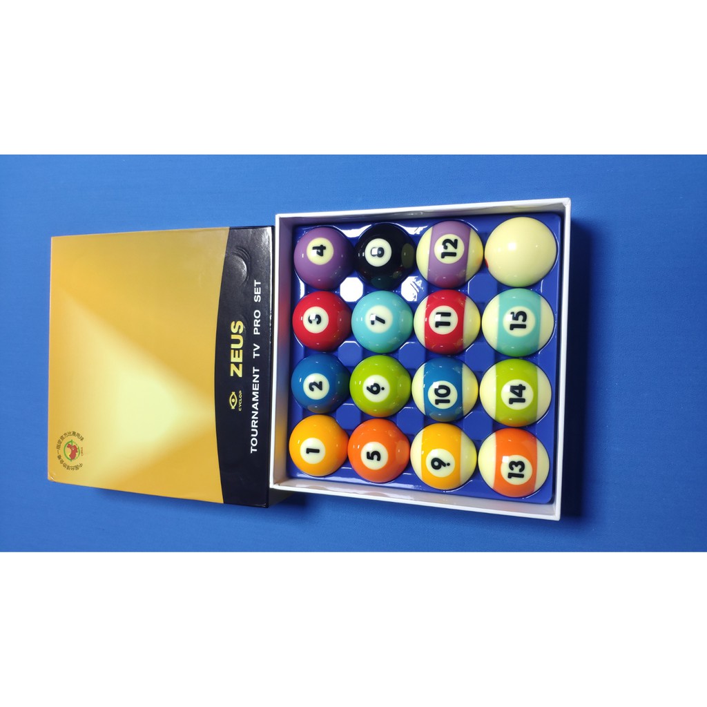 Bóng bida bi-a lỗ Cyclop Zeus Pool Balls TV Set mới 100% nguyên seal ...