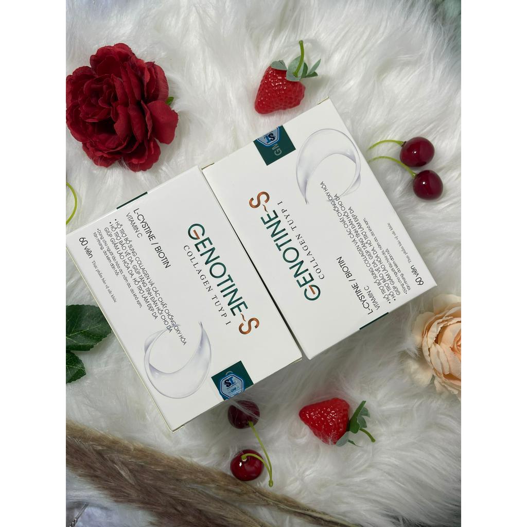Viên Uống Đẹp Da Bổ Sung COLLAGEN, LCYSTIN GENOTINE - S Hộp 60Viên Hàng ...