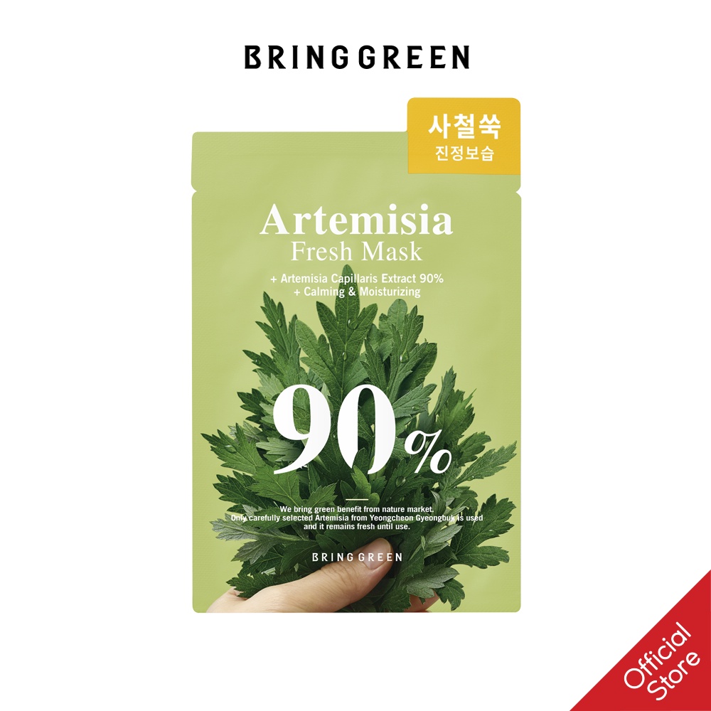 Mặt Nạ Ngải Cứu Dưỡng Da Bring Green ARTEMISIA 90% Fresh Mask 20g ...